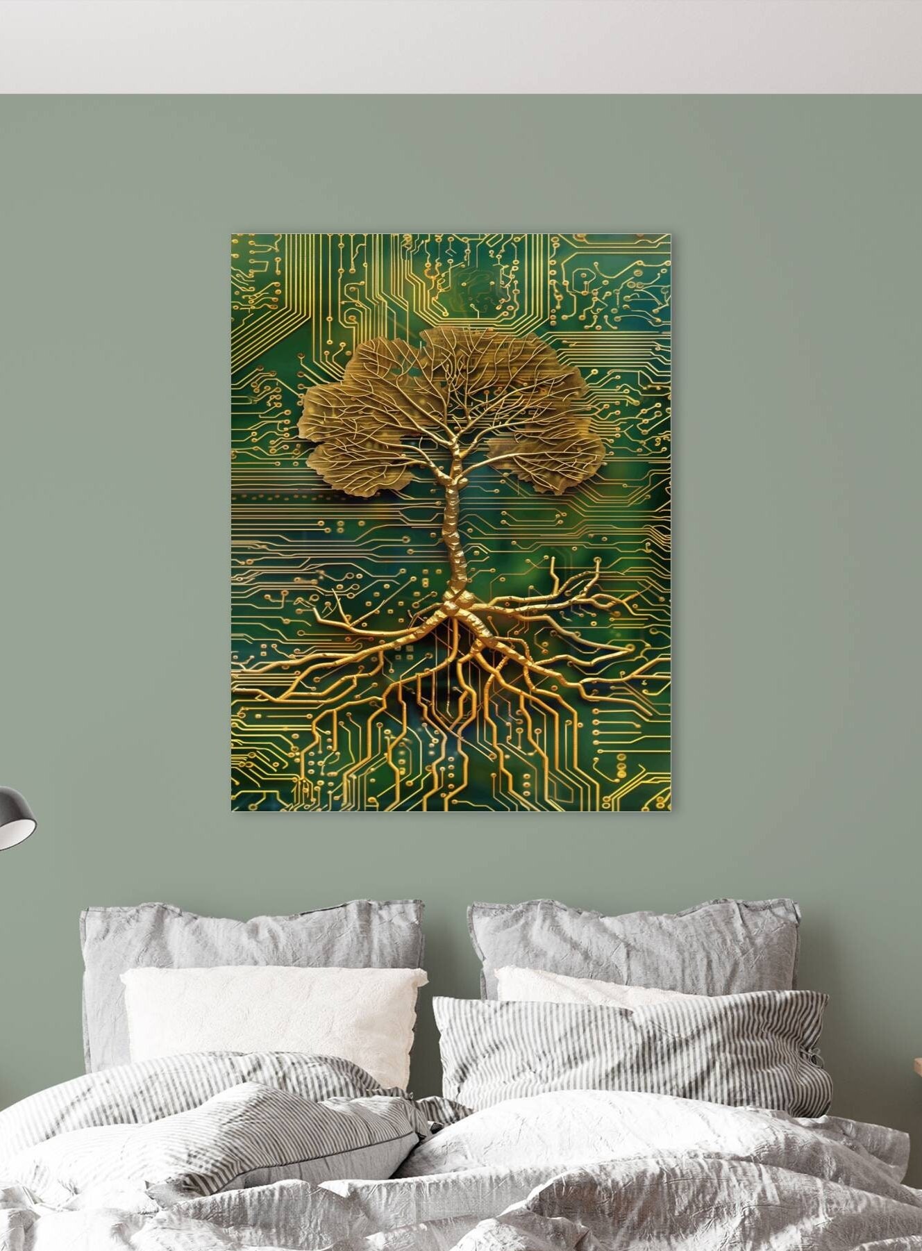 Circuit Board Art: Circuit Board Tree, Circuit Board Artwork, Printable ...