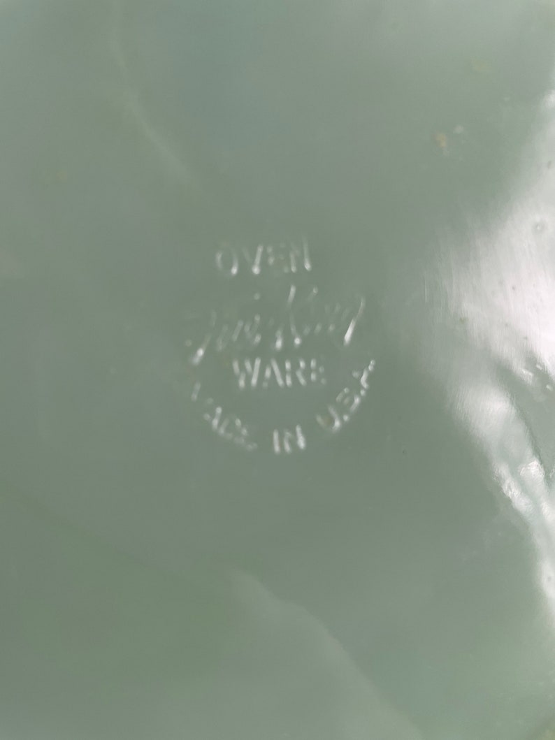 Vintage Fire King Jade Plates - Etsy