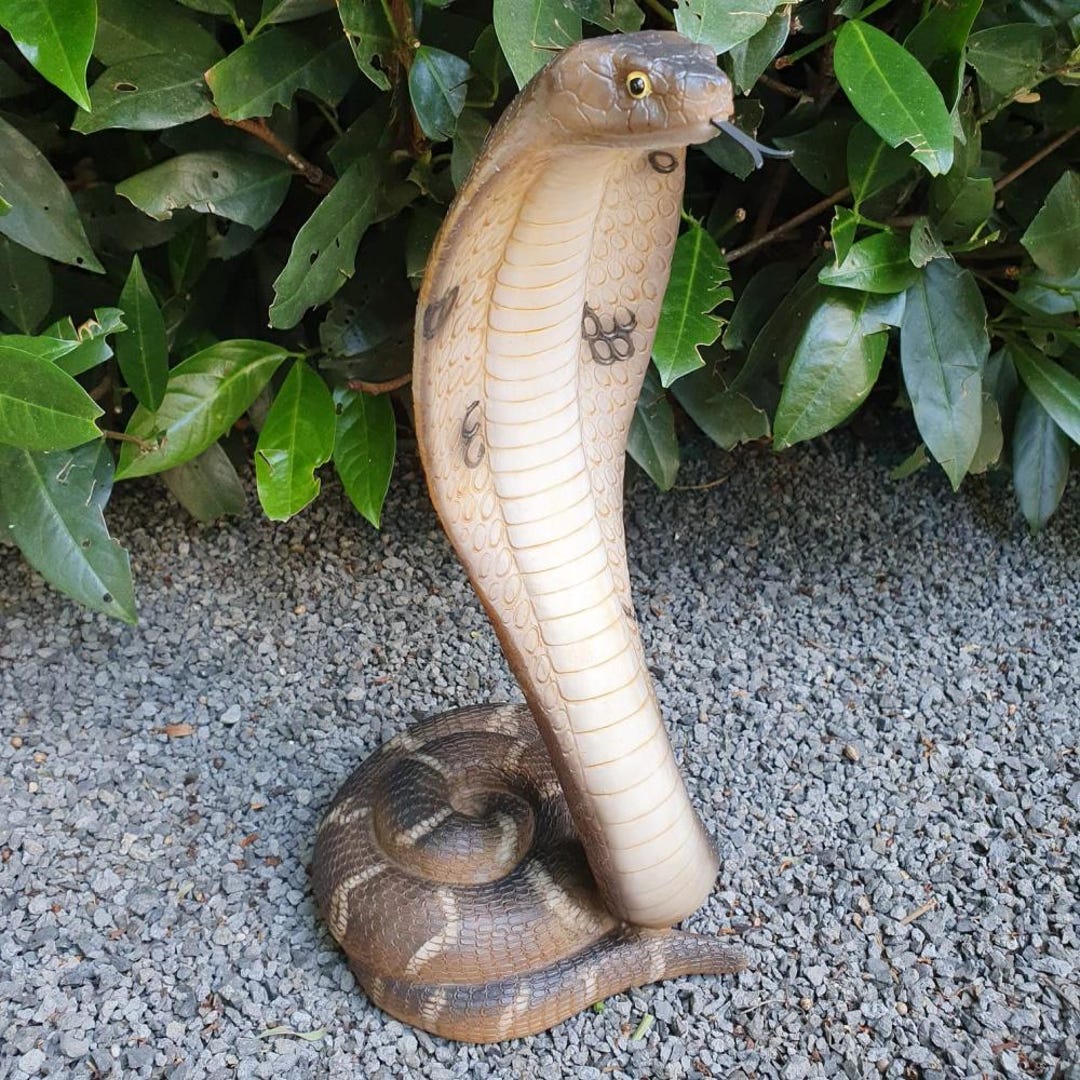Garden Figure Cobra Snake Figure 29 Cm - Etsy