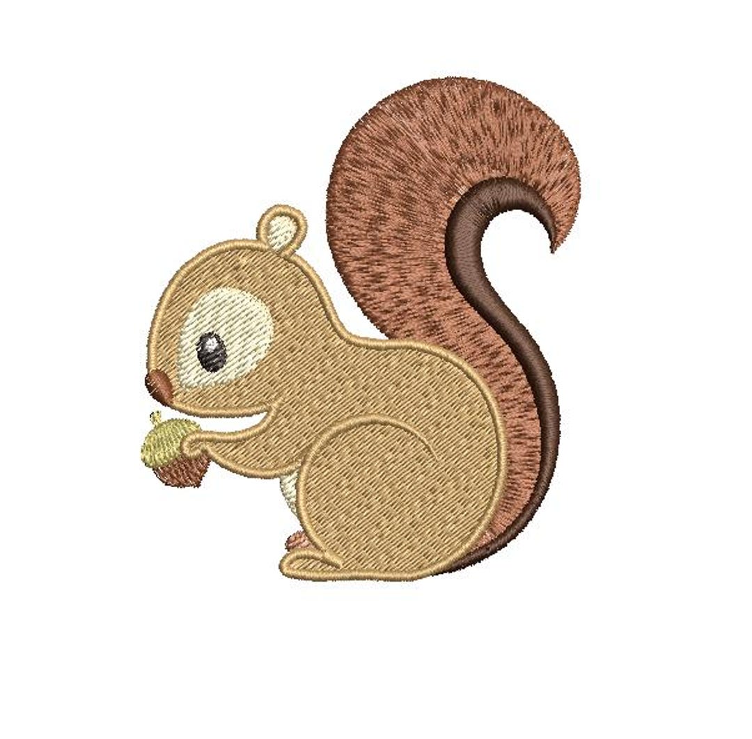 Machine Embroidery File, Embroidery Design, Embroidery Machine Squirrel ...