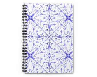 Solid Navy-blue Spiral Notebook Ruled Line - Etsy