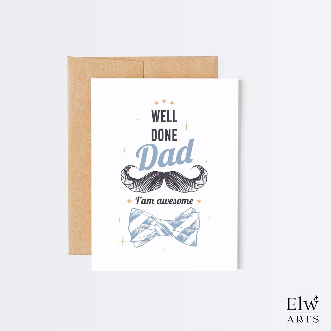 Dad Greeting Card Fathers Day Card Card for Dad Card for Fathers Day ...