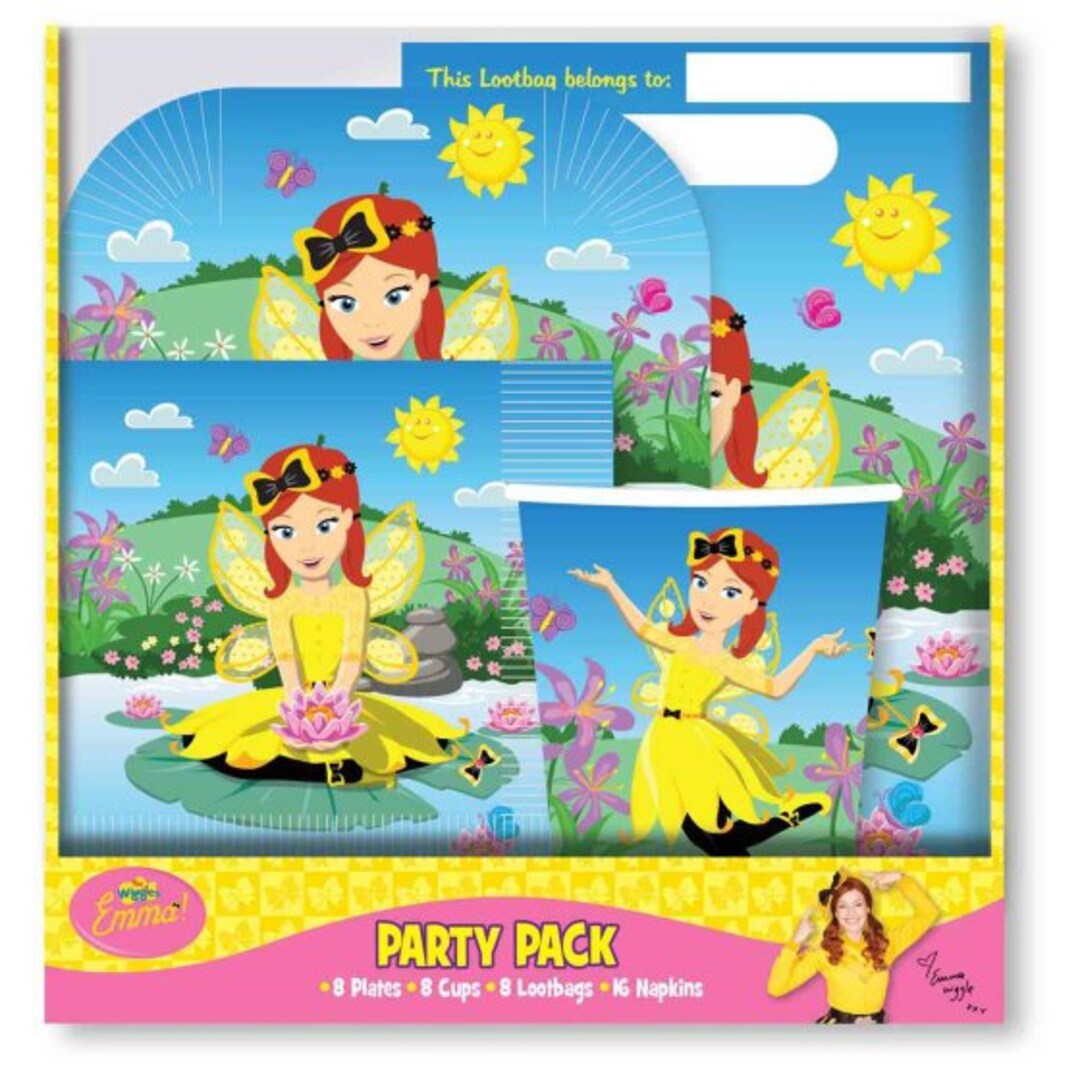 The Wiggles Emma Theme Table Kids Birthday Decoration Party Pack ...