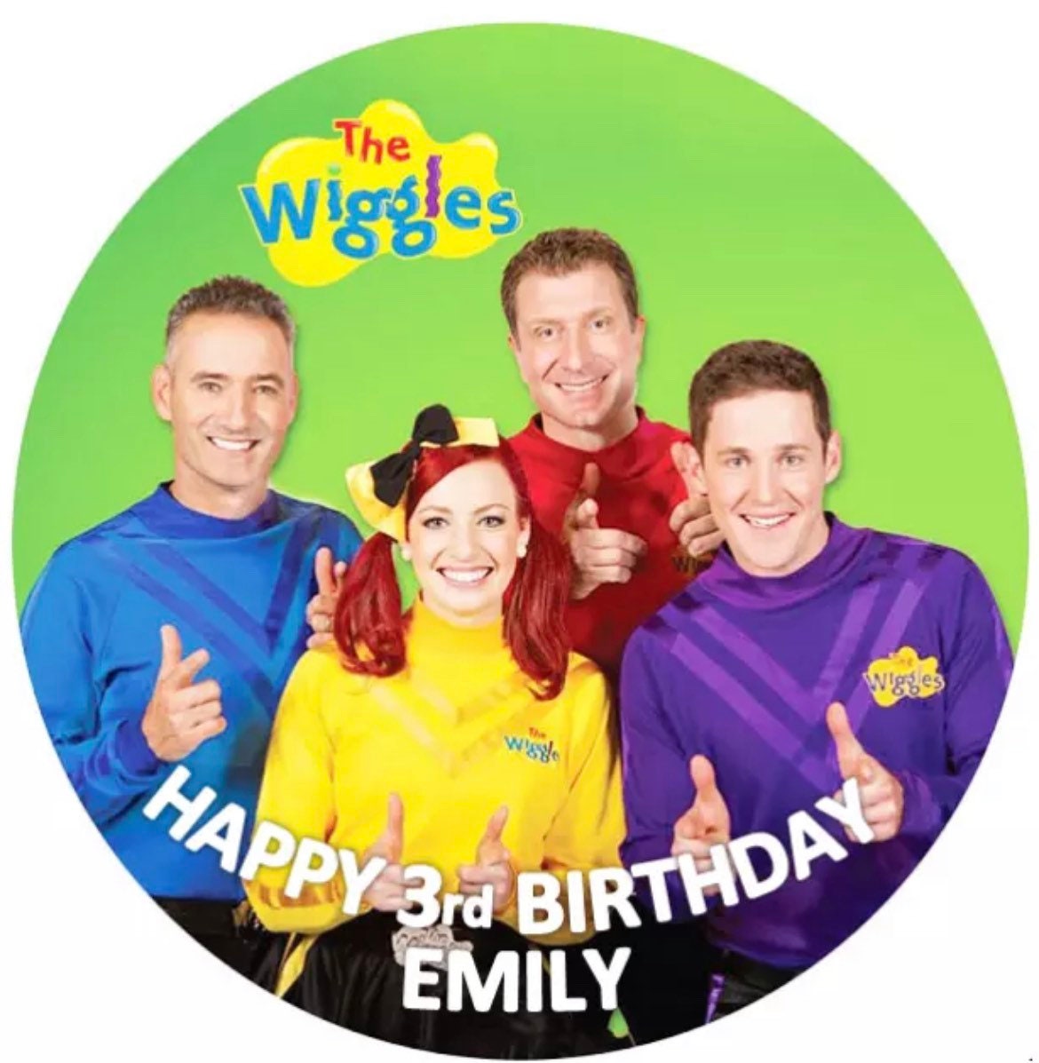 The Wiggles Personalized Edible Cake Topper 16.5cm Images Cake ...