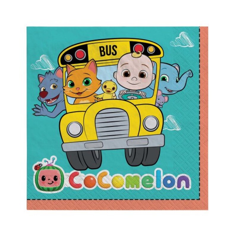 Cocomelon Theme Kids Table Birthday Decoration Party Pack Supplies ...