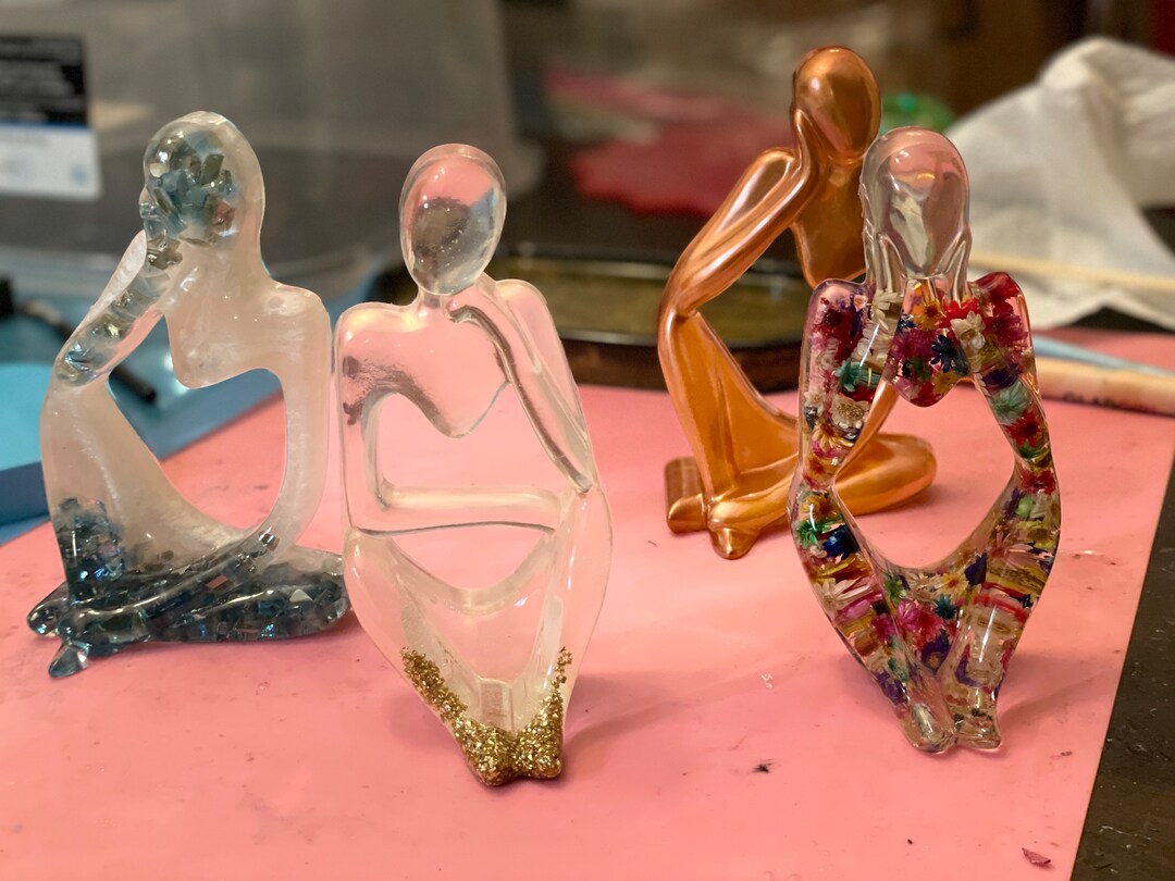 Epoxy Resin Figures Statues Human Body Thinker, Male and Female Torsos ...