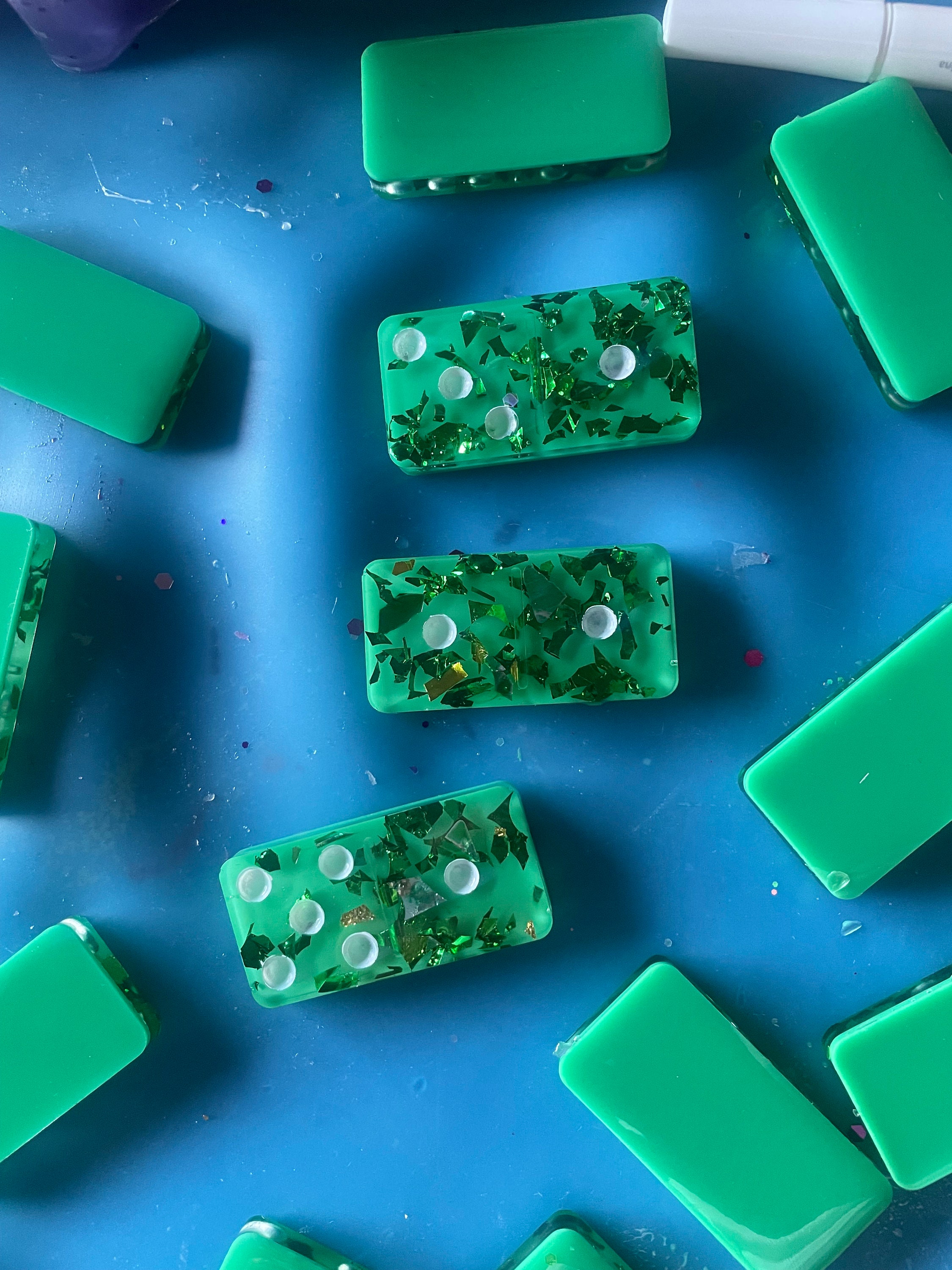 Beautiful Custom Resin Dominoes! the Dominoes Can Be Created With Your ...