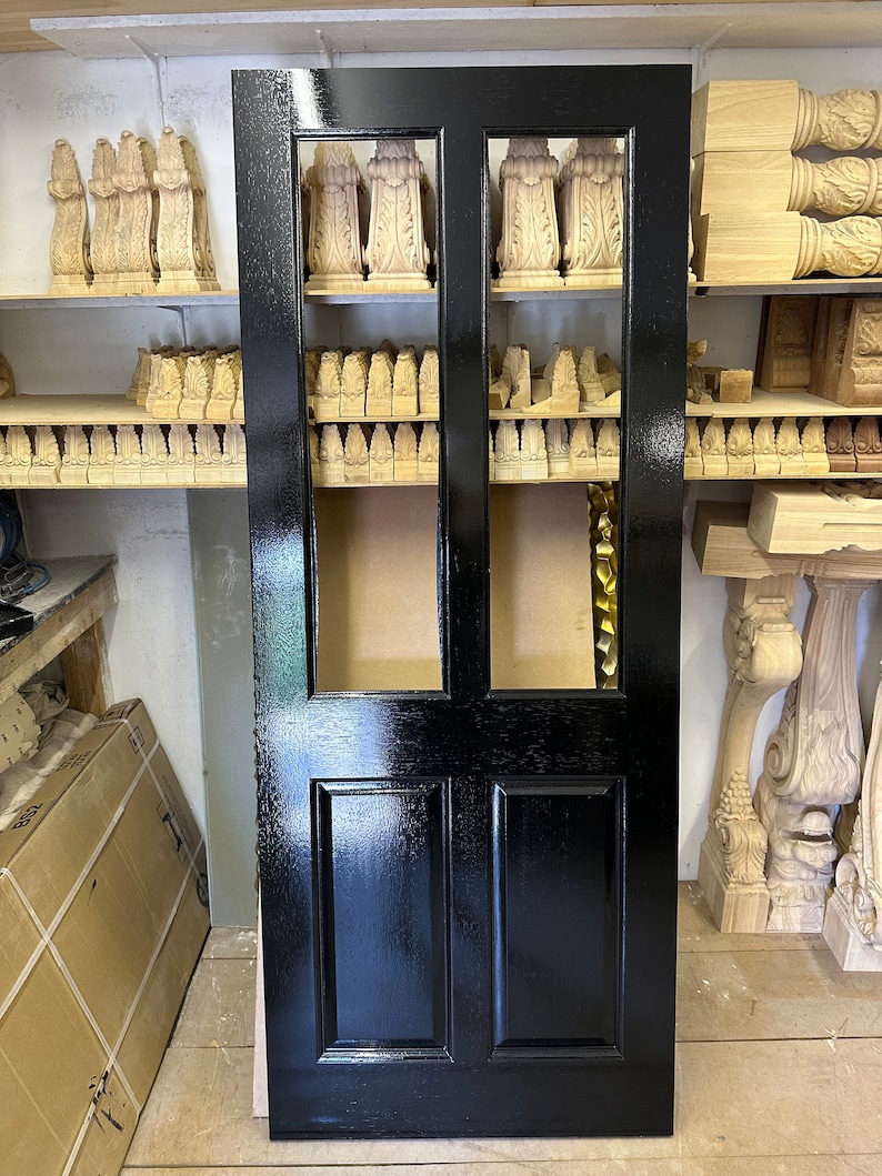 Solid Hardwood Malton External Front Door With Traditional Handmade ...