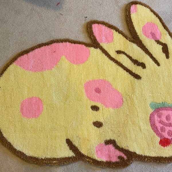 Bunny Rug - Etsy