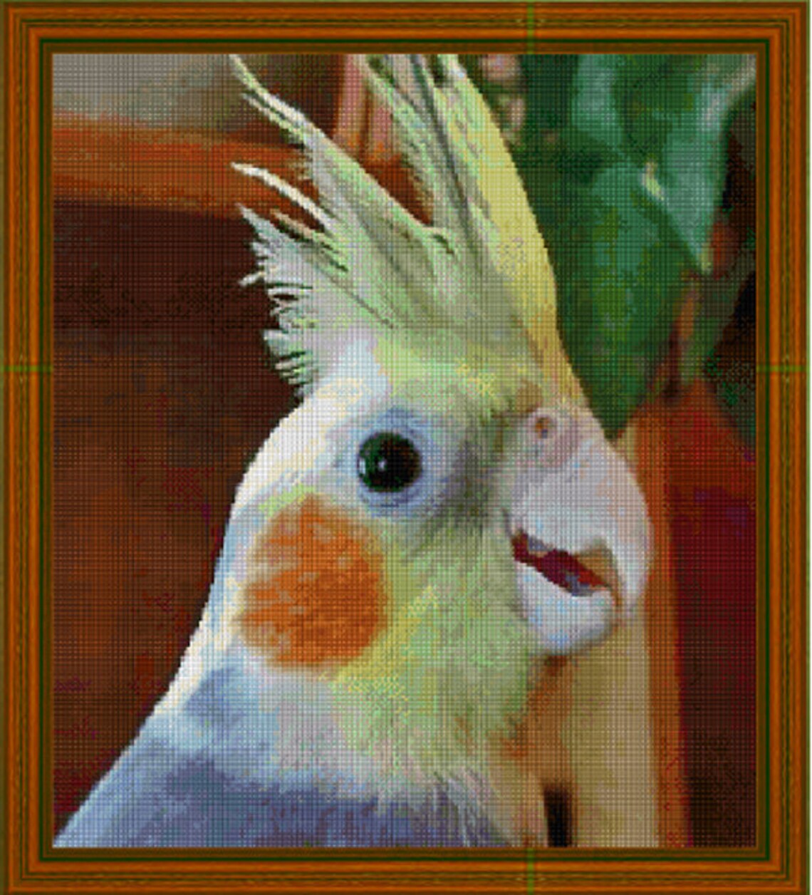 COCKATIEL - Cross Stitch Chart - Etsy
