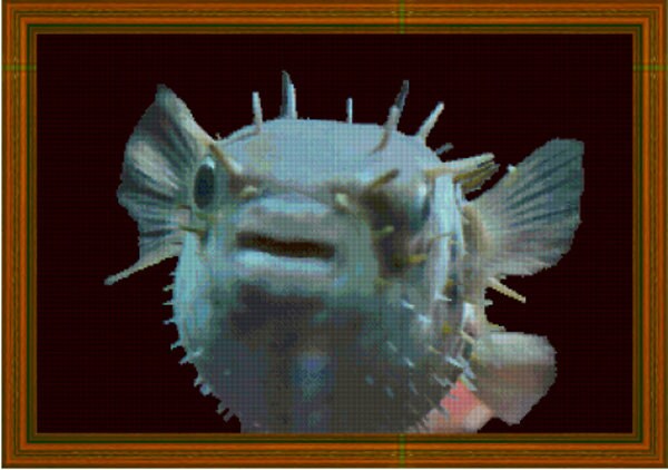 PUFFER FISH - Cross Stitch Chart - Etsy