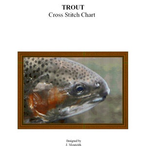 TROUT - Cross Stitch Chart - Etsy