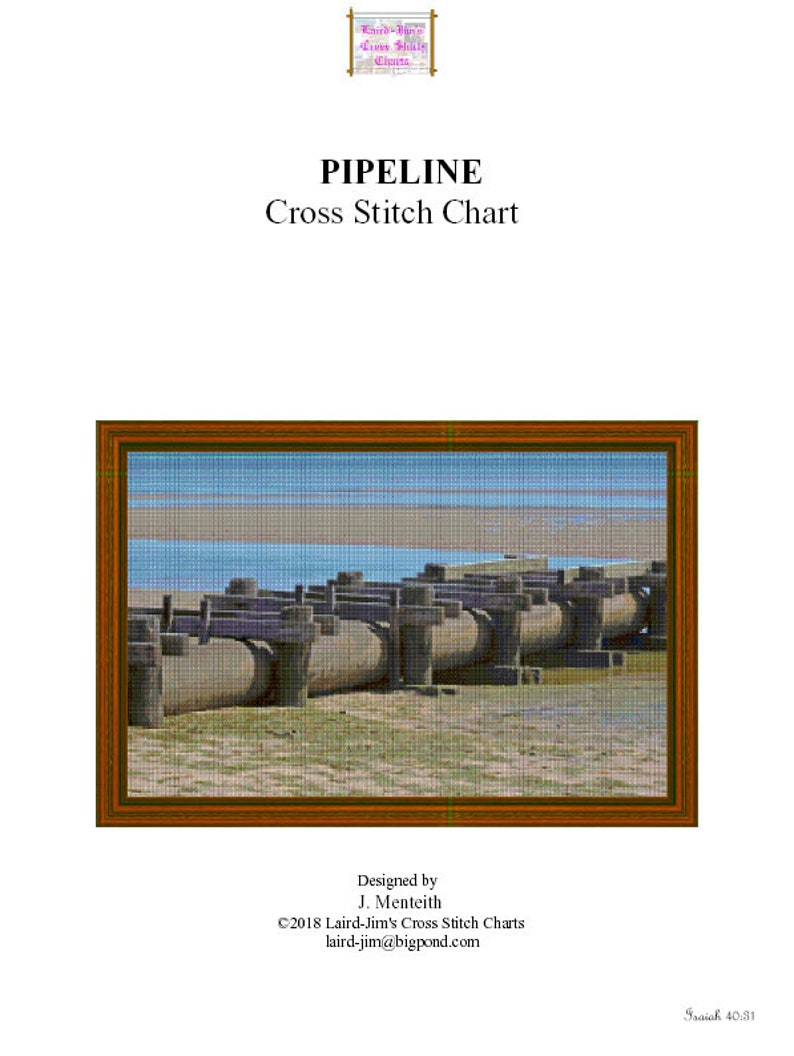 PIPELINE - Cross Stitch Chart - Etsy