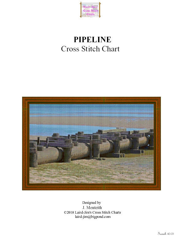 PIPELINE - Cross Stitch Chart - Etsy