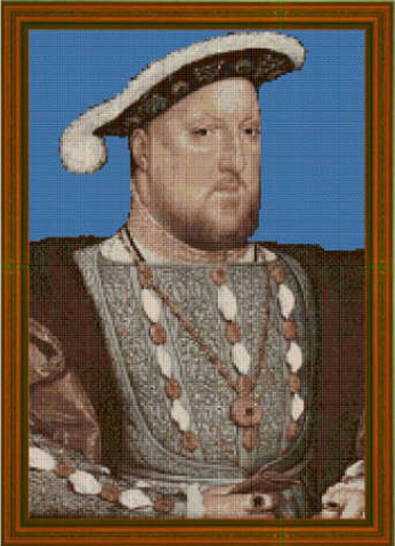 HENRY VIII - Cross Stitch Chart - Etsy