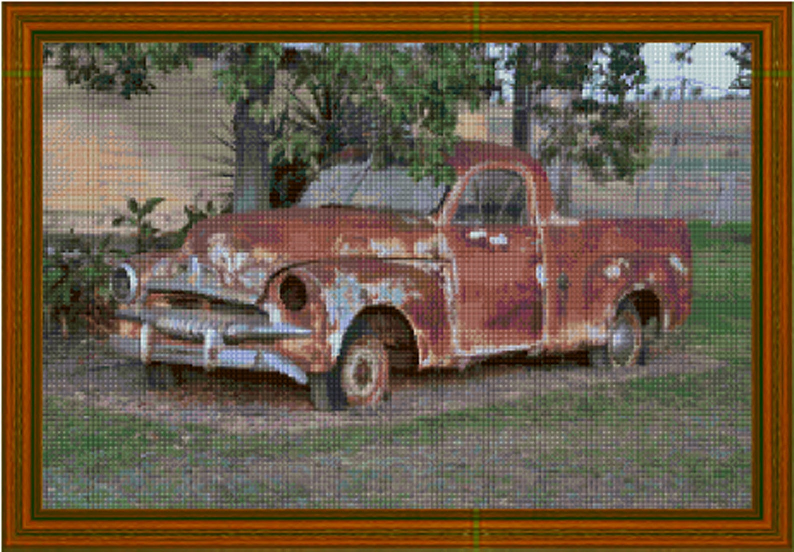 RUSTY HOLDEN UTE - Cross Stitch Chart - Etsy