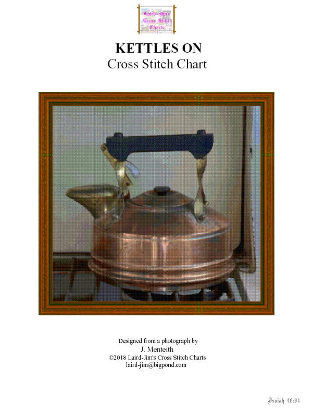KETTLES ON - Cross Stitch Chart - Etsy