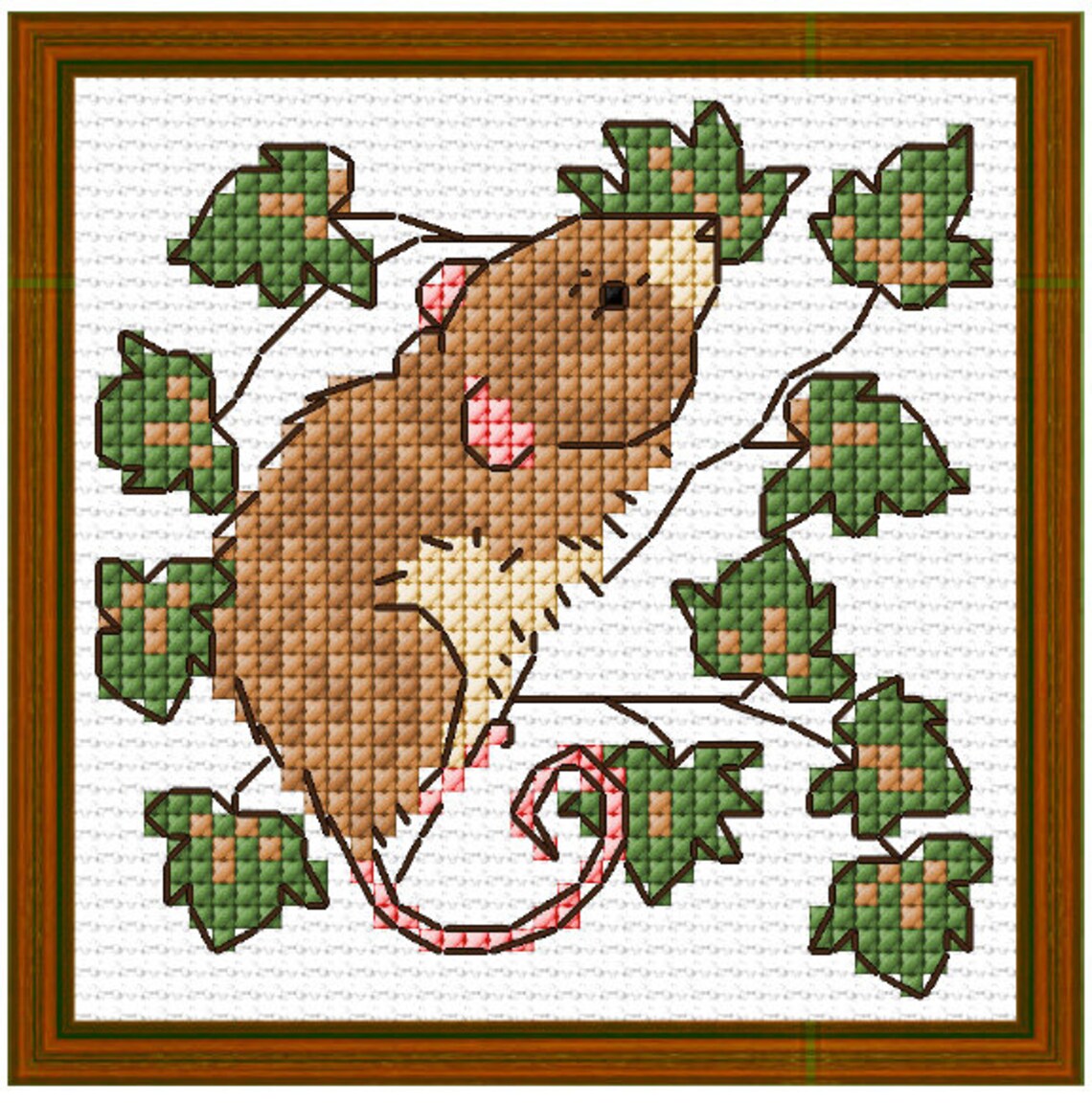 HARVEST MOUSE - Cross Stitch Chart - Etsy