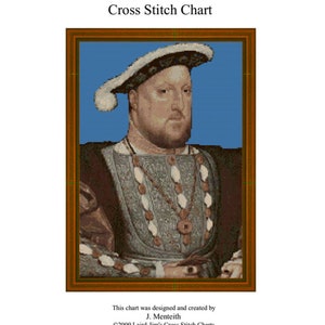 HENRY VIII - Cross Stitch Chart - Etsy