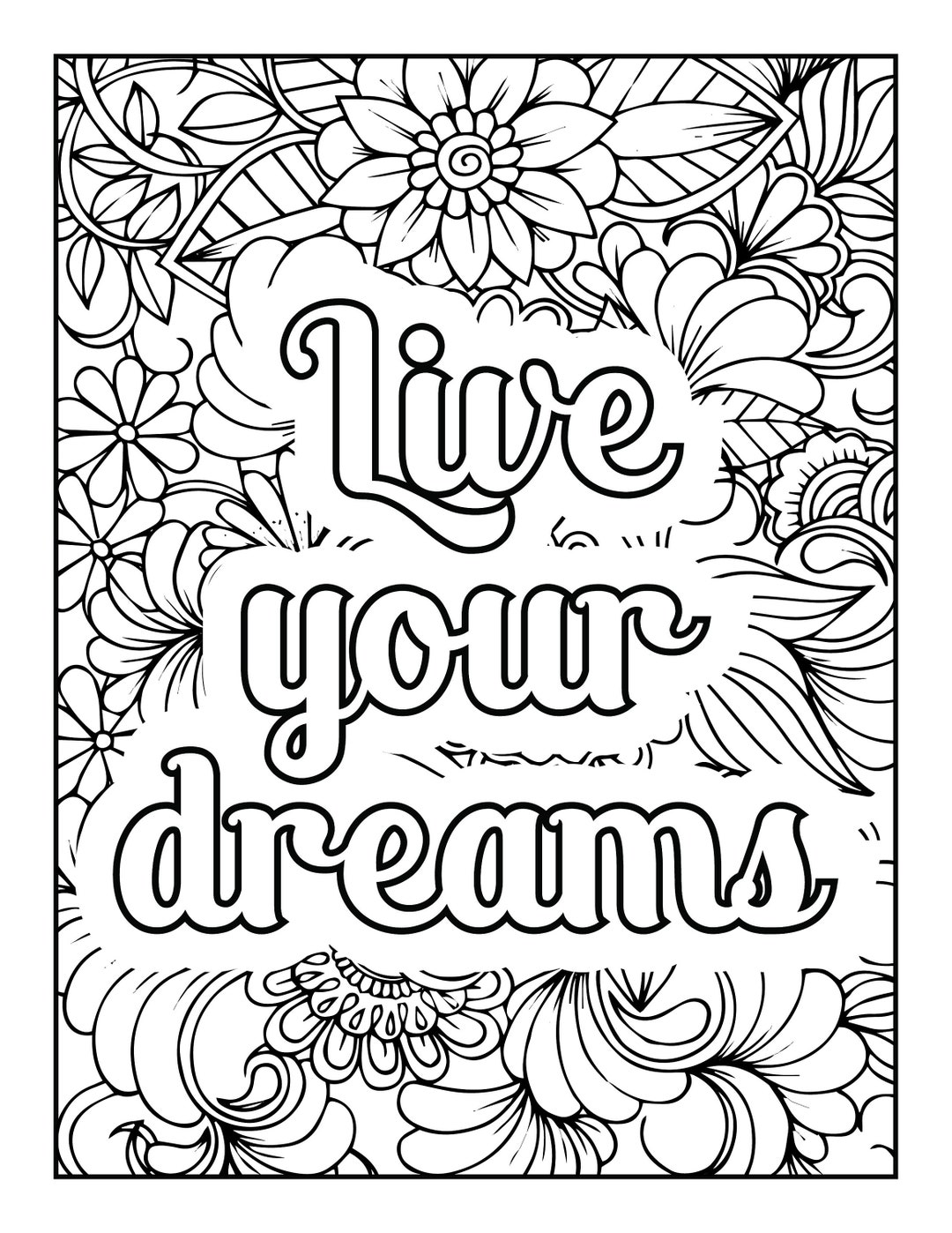 260 Coloring Pages Full of Inspirational Quotes Ready to Be Colored In ...