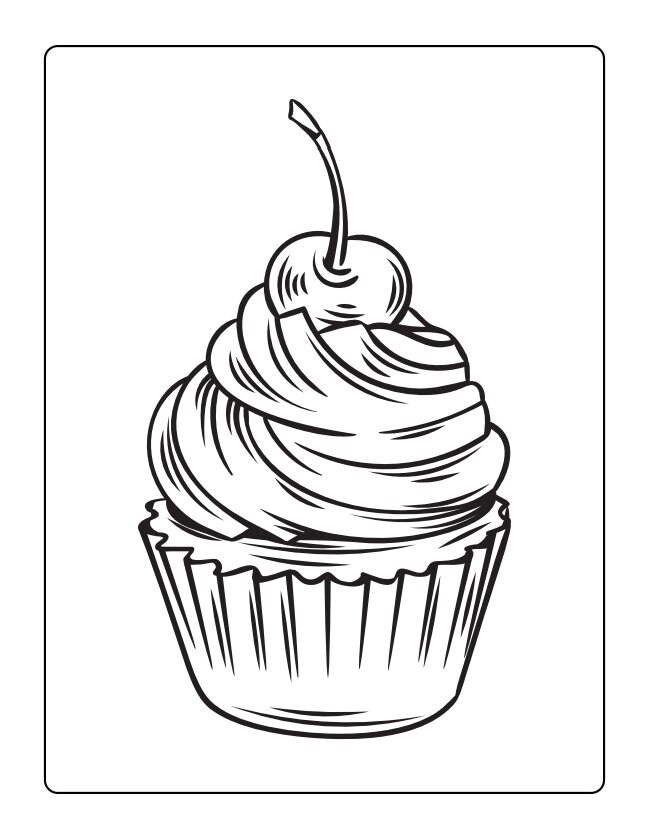 180+ Donut and Cupcake Coloring Pages! - Etsy