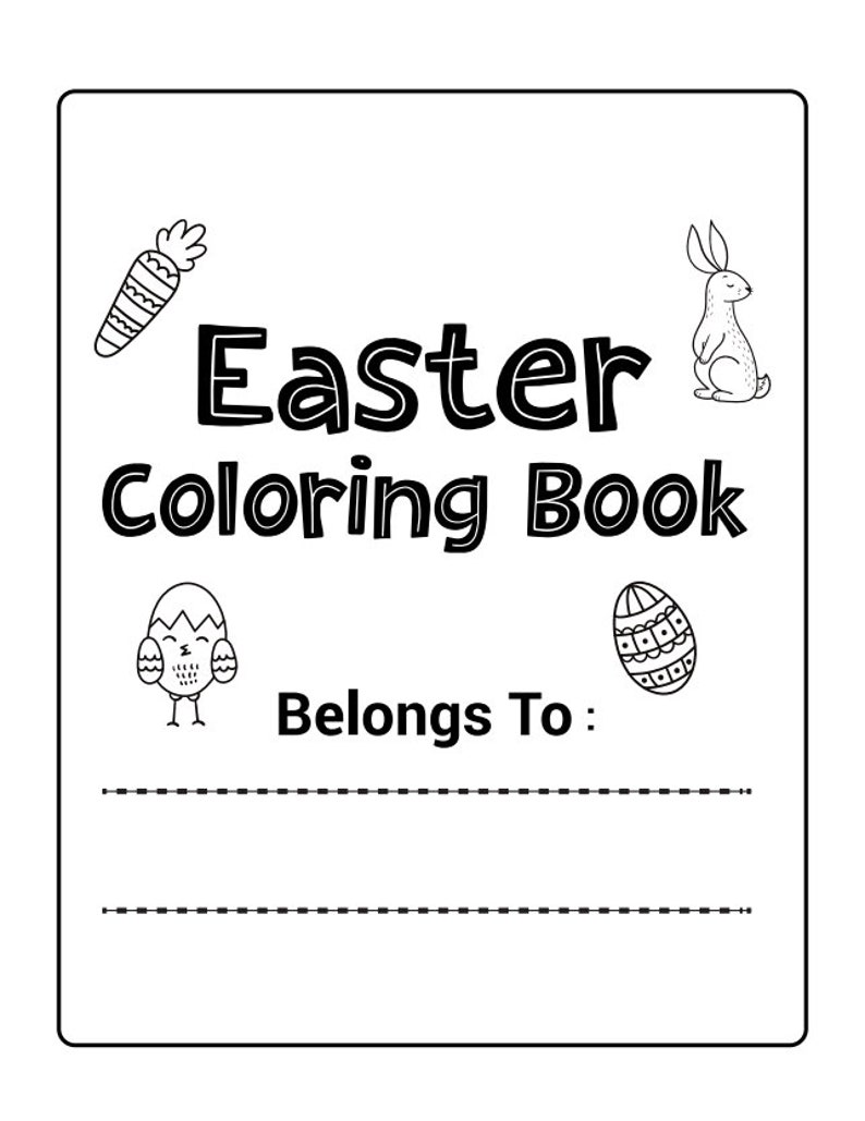 250+ Easter Coloring Pages! - Etsy