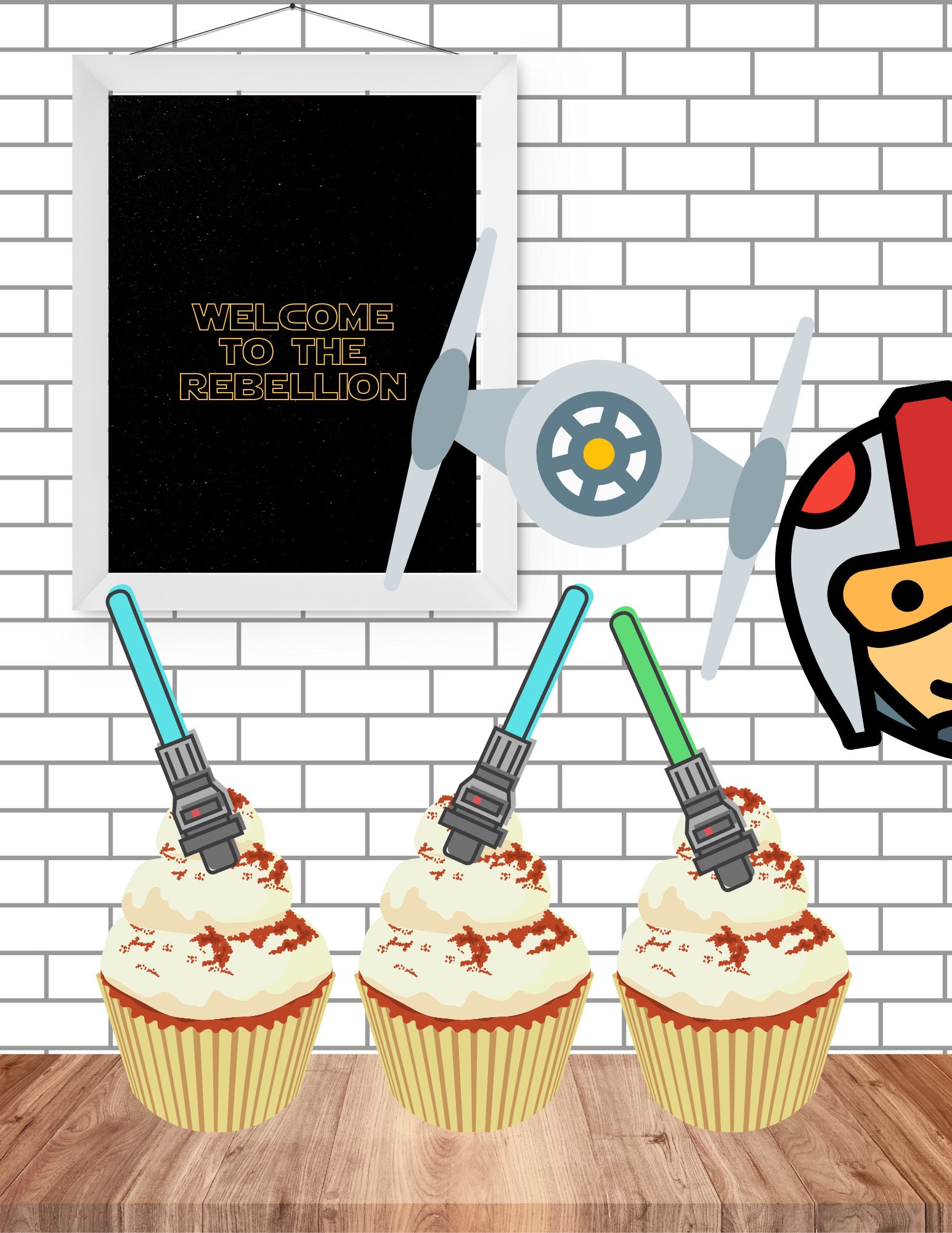 Star Wars Bundle, Dark Side Party Printables, Rebellion Party ...