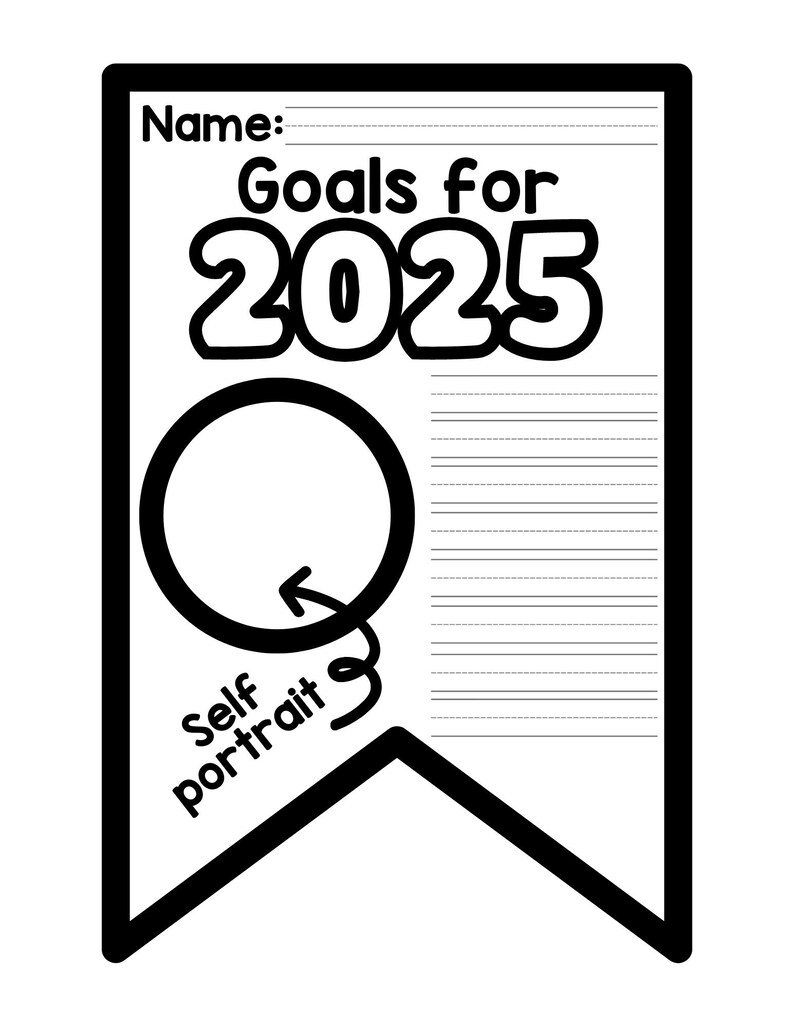 New Year Goals Banner, 2025 Banner, 2025 Goals, 2025 Activities, 2025 ...