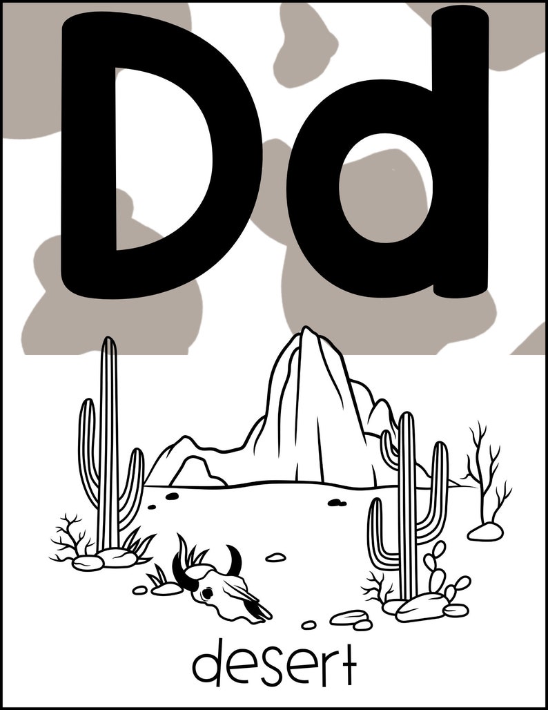 Wild West Alphabet - Etsy