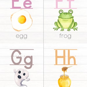 Shiplap Alphabet Wall Cards: A-Z Printable (digital Download) - Etsy