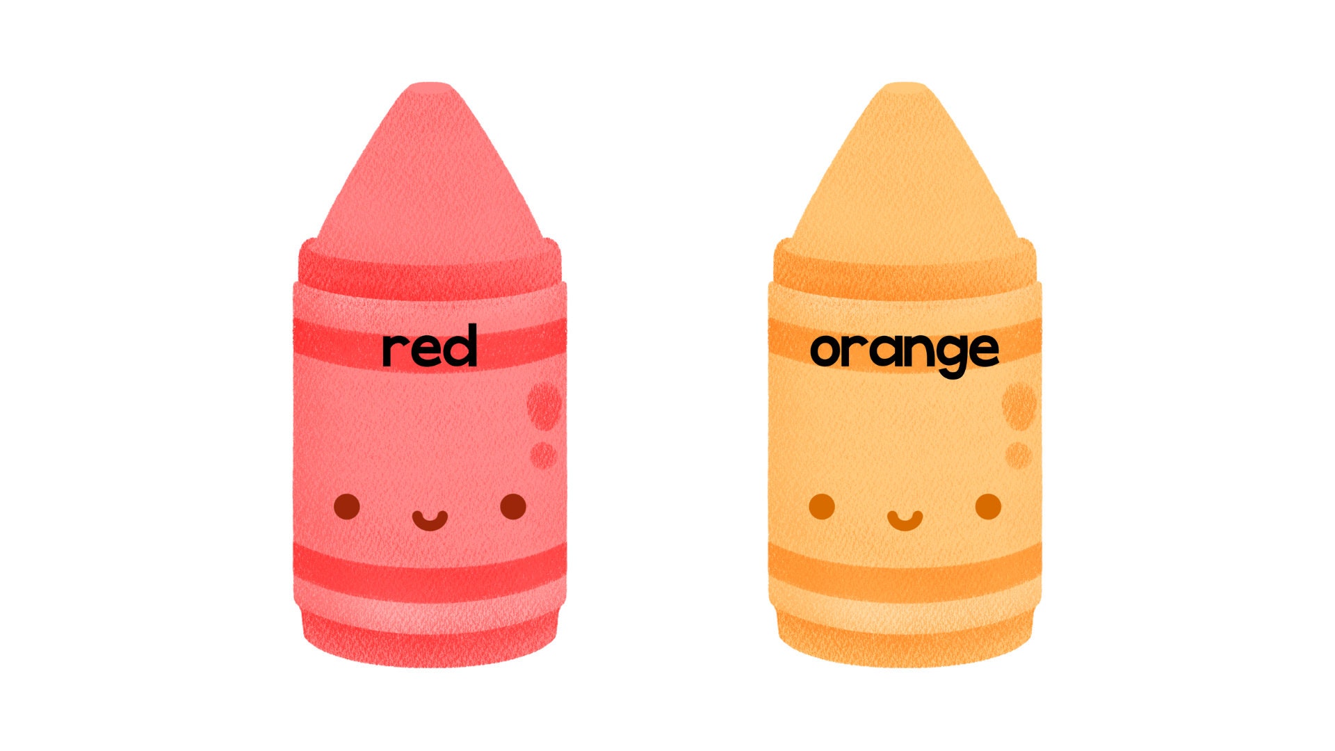 Crayon Color Name Wall Cards - Etsy