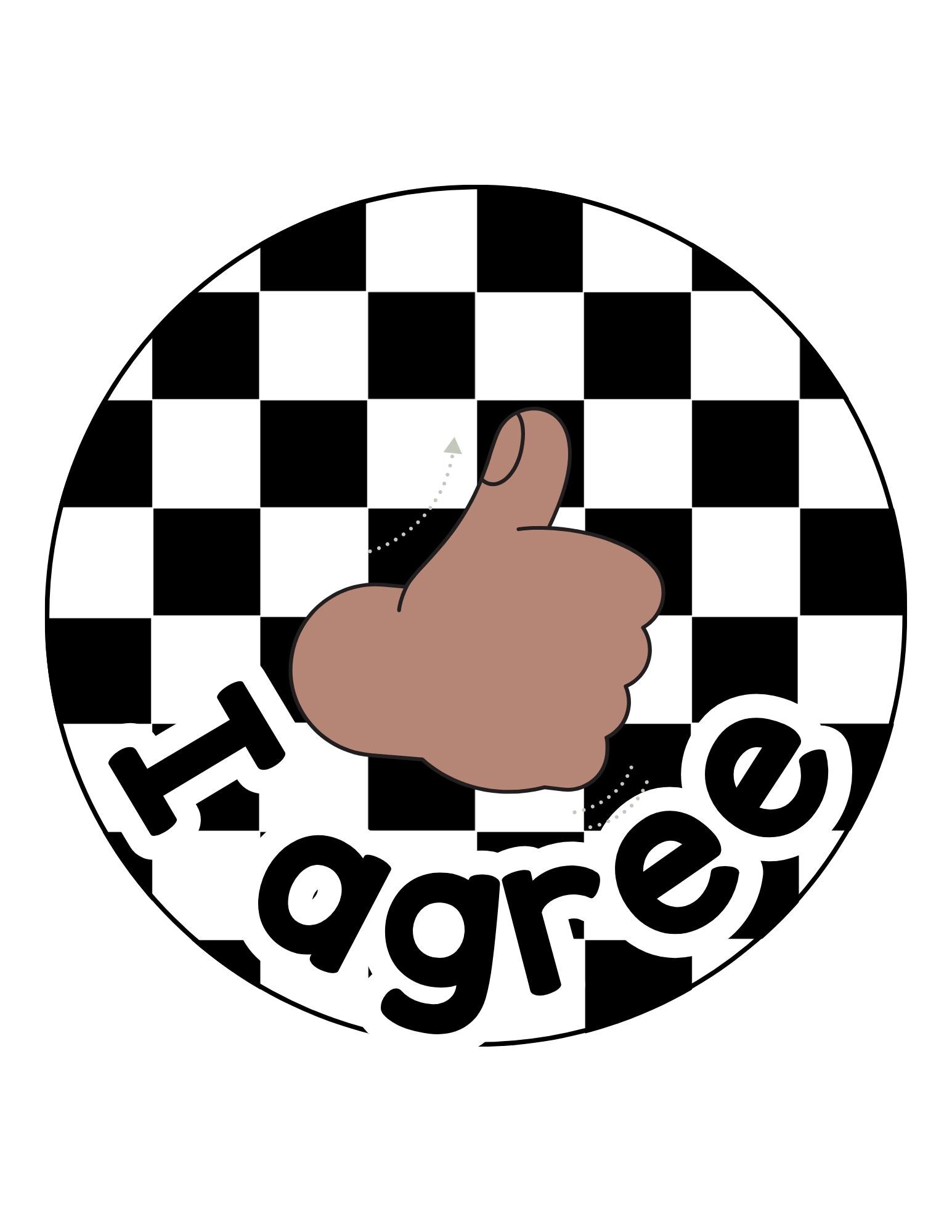 Checkered Hand Signal Posters - Etsy