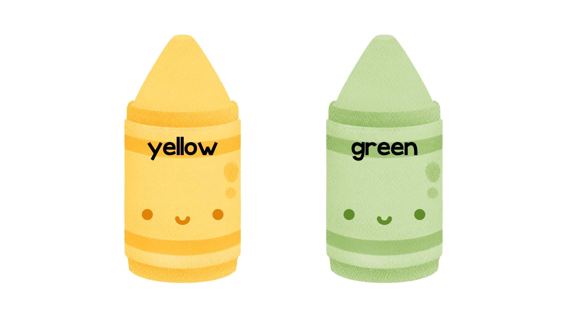 Crayon Color Name Wall Cards - Etsy