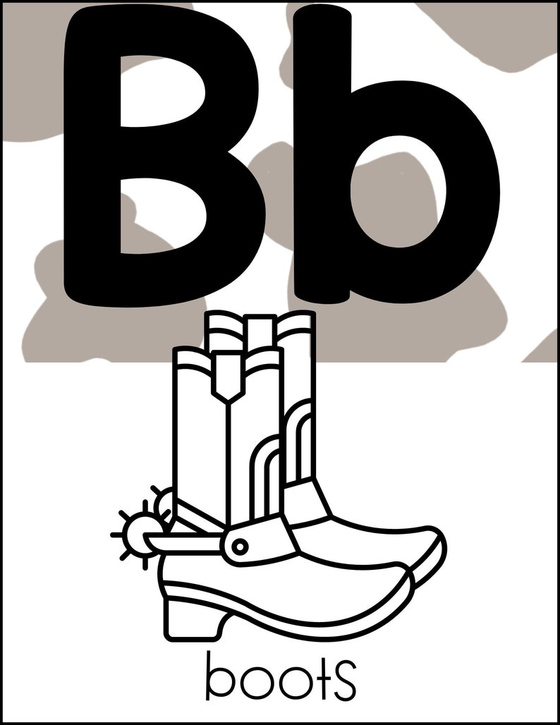 Wild West Alphabet - Etsy