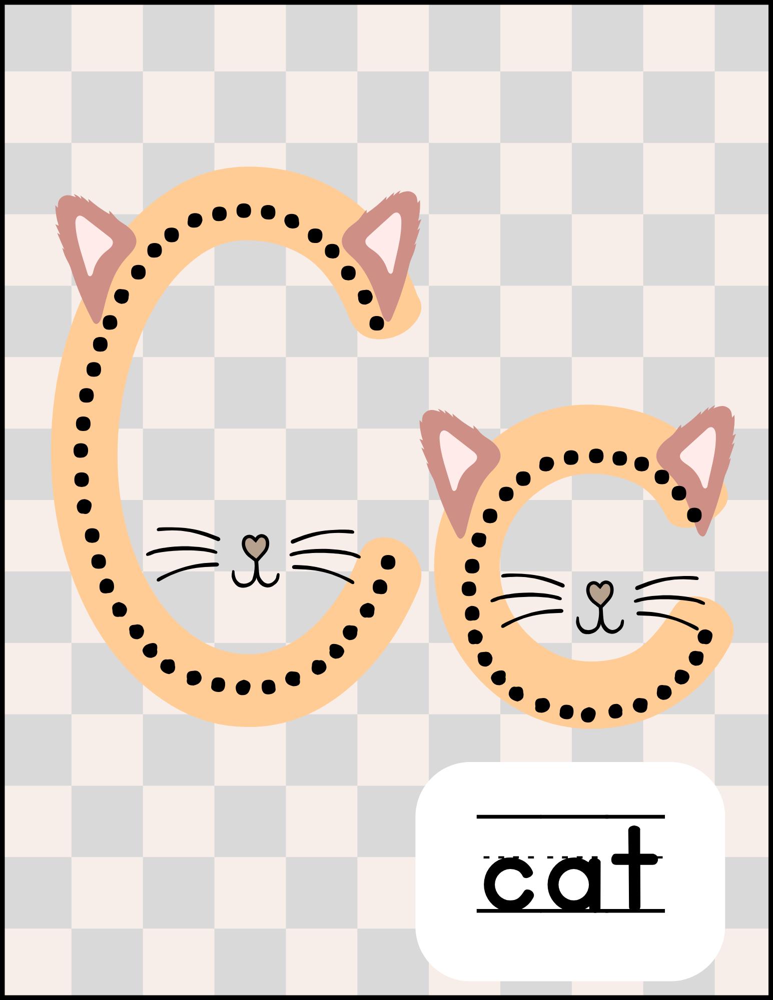 Neutral Mnemonic Alphabet Wall Cards - Etsy