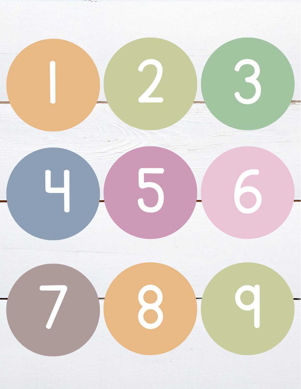 Shiplap Toolbox Numbers - Etsy