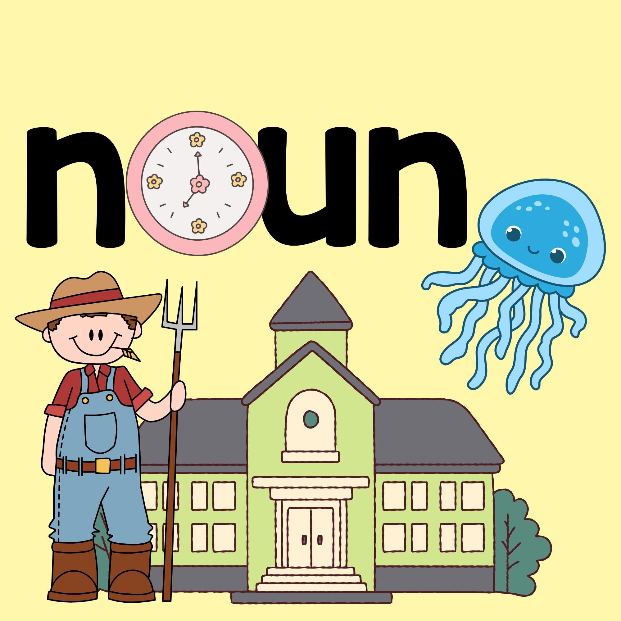 Grammar Tales: Noun, Verb, Adjective Classroom Display for Primary ...