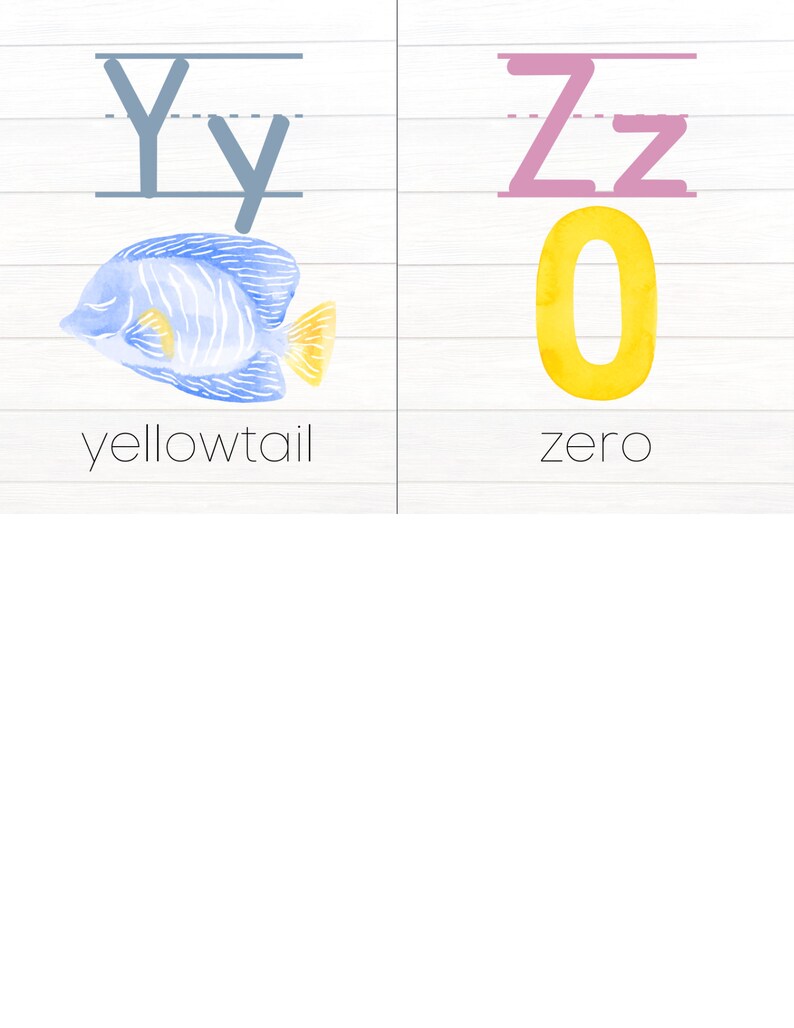 Shiplap Alphabet Wall Cards Alphabet Cards Alphabet - Etsy