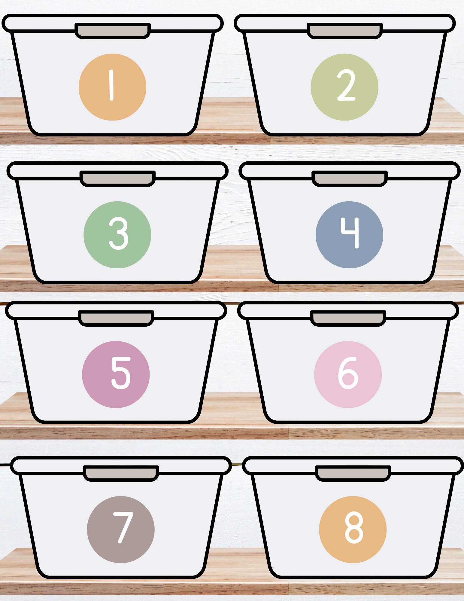 Shiplap Toolbox Numbers - Etsy