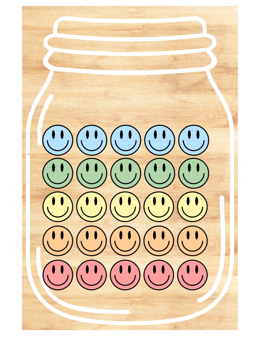 Reward Jar, Classroom Rewards, Class Jar, Rewards Jar, Smiley Face - Etsy