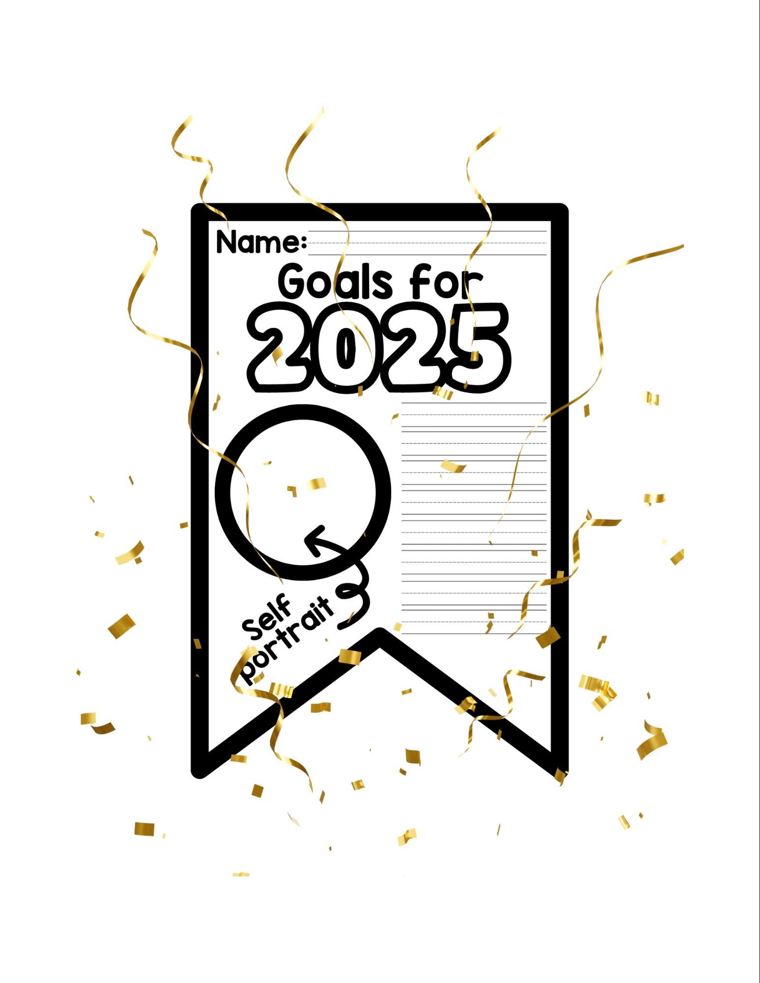 New Year Goals Banner, 2025 Banner, 2025 Goals, 2025 Activities, 2025 ...