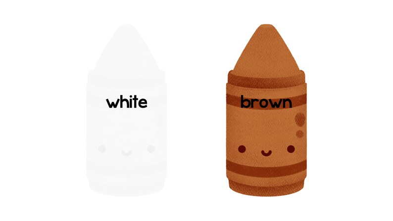 Crayon Color Name Wall Cards - Etsy