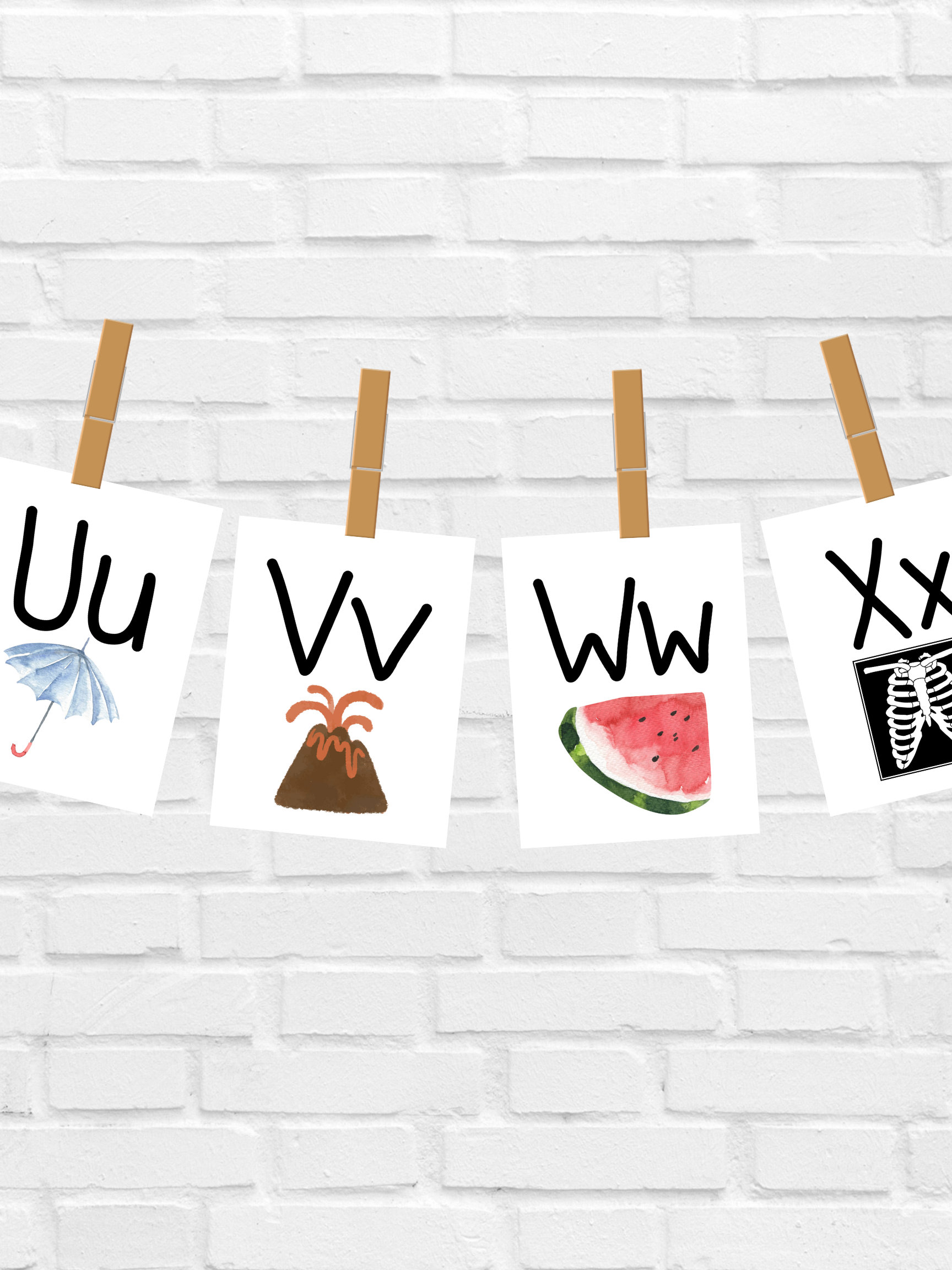 Alphabet Printable Alphabet Wall Cards - Etsy