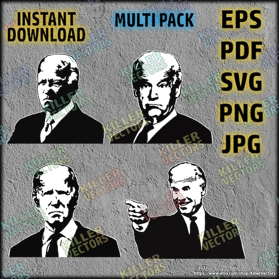 Joe Biden Vector Pack EPS PDF SVG Png Jpg - Etsy