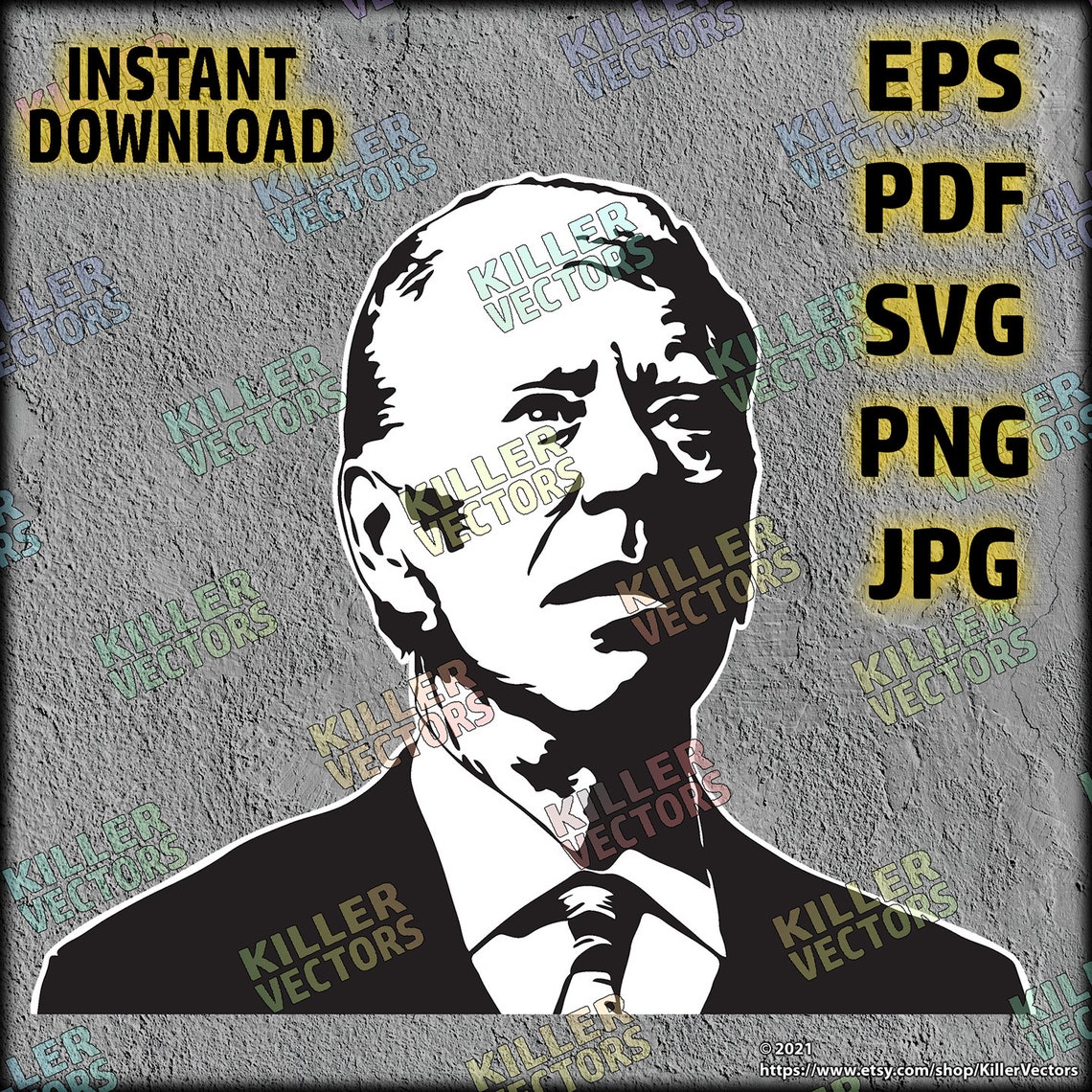 Joe Biden Vector EPS PDF SVG Png Jpg Printable | Etsy Australia