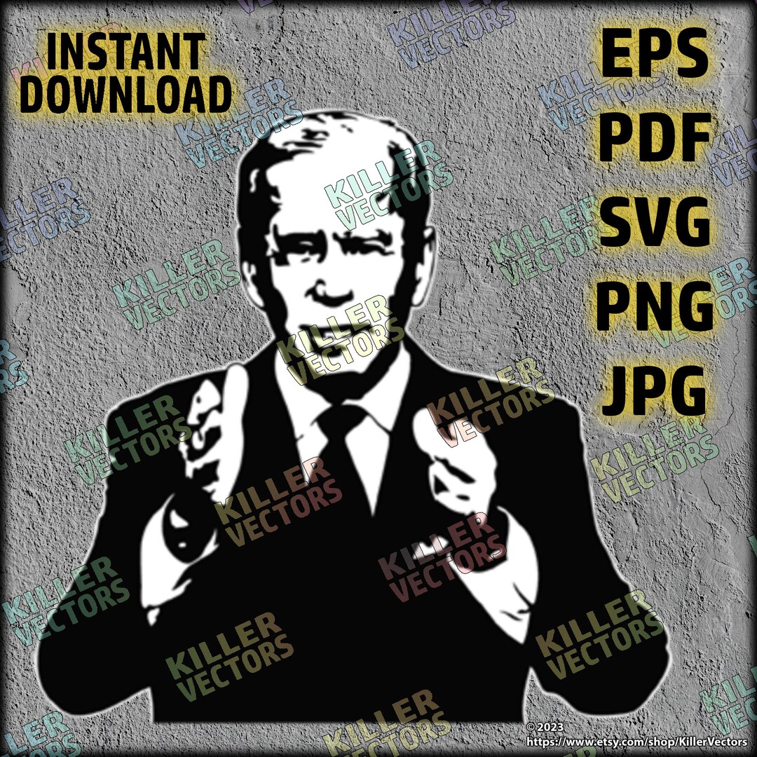 Joe Biden - Vector - EPS - PDF - SVG - Png - Jpg - Printable Silhouette ...