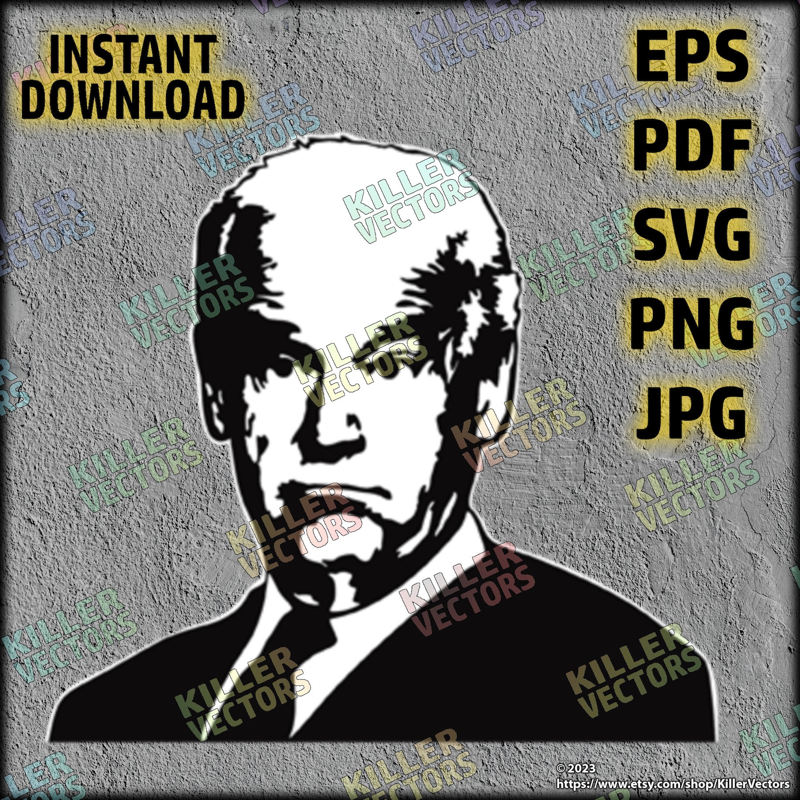 Joe Biden - Vector - EPS - PDF - SVG - Png - Jpg - Printable Silhouette ...