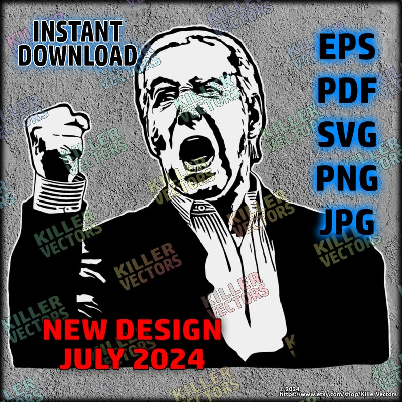 Joe Biden Vector EPS PDF SVG Png Jpg Printable Silhouette Cricut ...