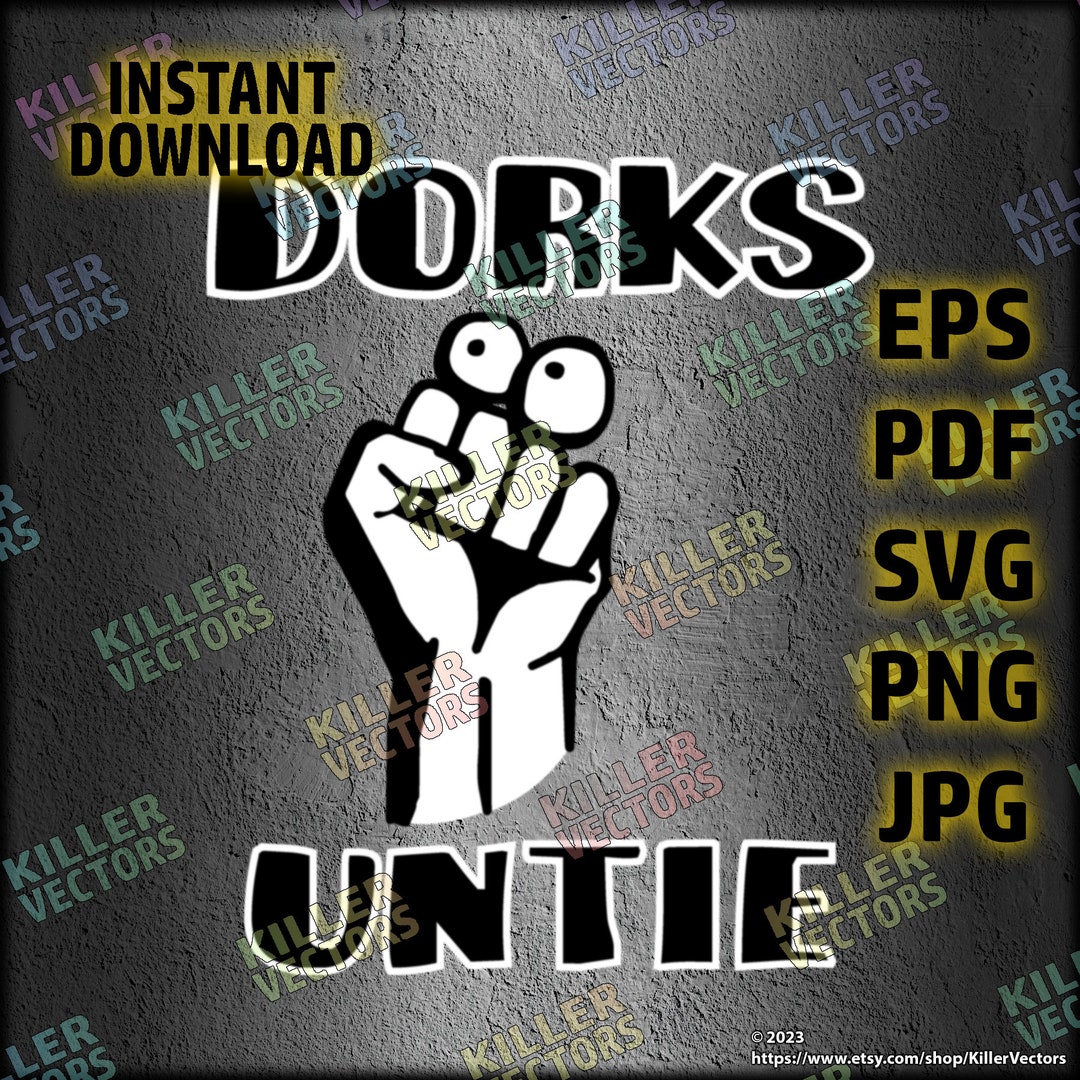 Dorks Funny T-shirt Design for Vinyl Screenprint - EPS - PDF - SVG ...