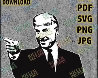 Joe Biden - Vector - EPS - PDF - SVG - Png - Jpg - Printable Silhouette ...